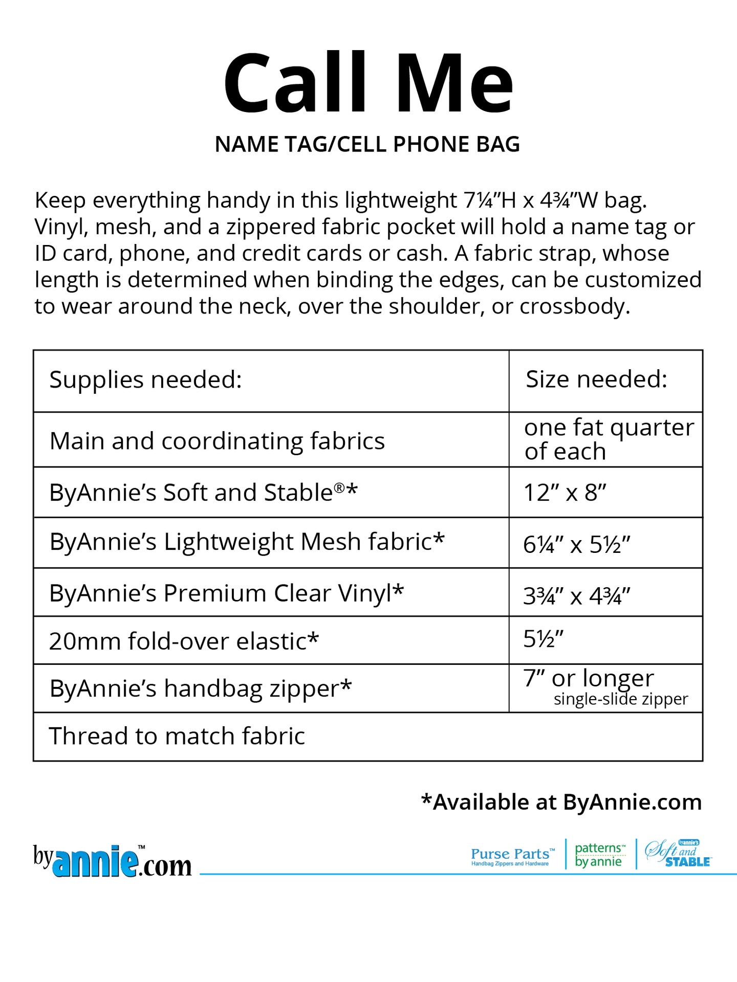 ByAnnie Basics Packet - 4 | ByAnnie.com