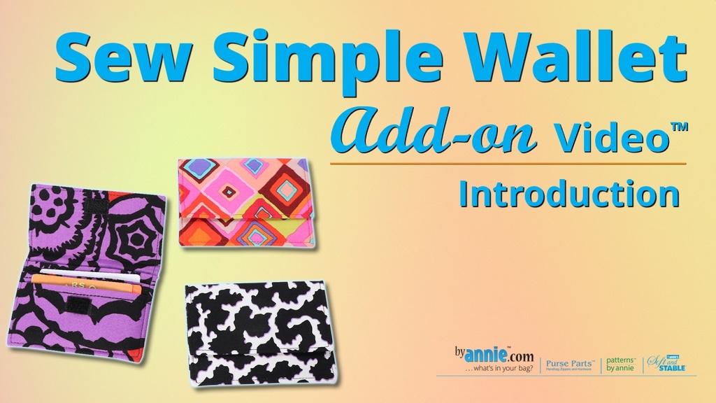 Sew Simple Wallet Add-on Video | ByAnnie.com