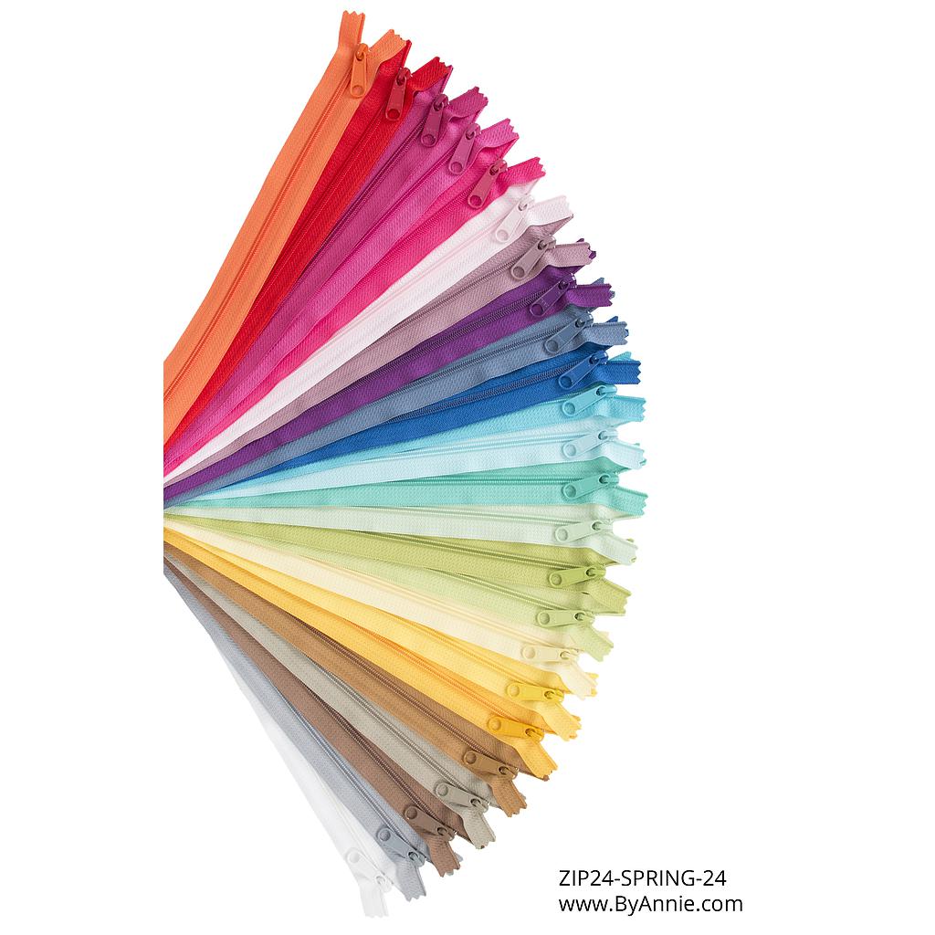 Set of 24" Zippers - Spring | ByAnnie.com
