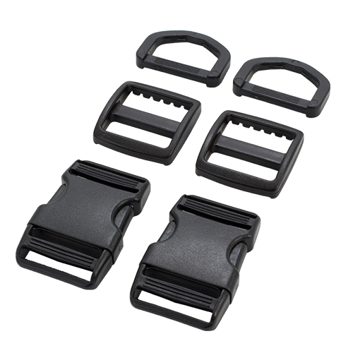 Hardware Set 1700- 1" Black Plastic | ByAnnie.com