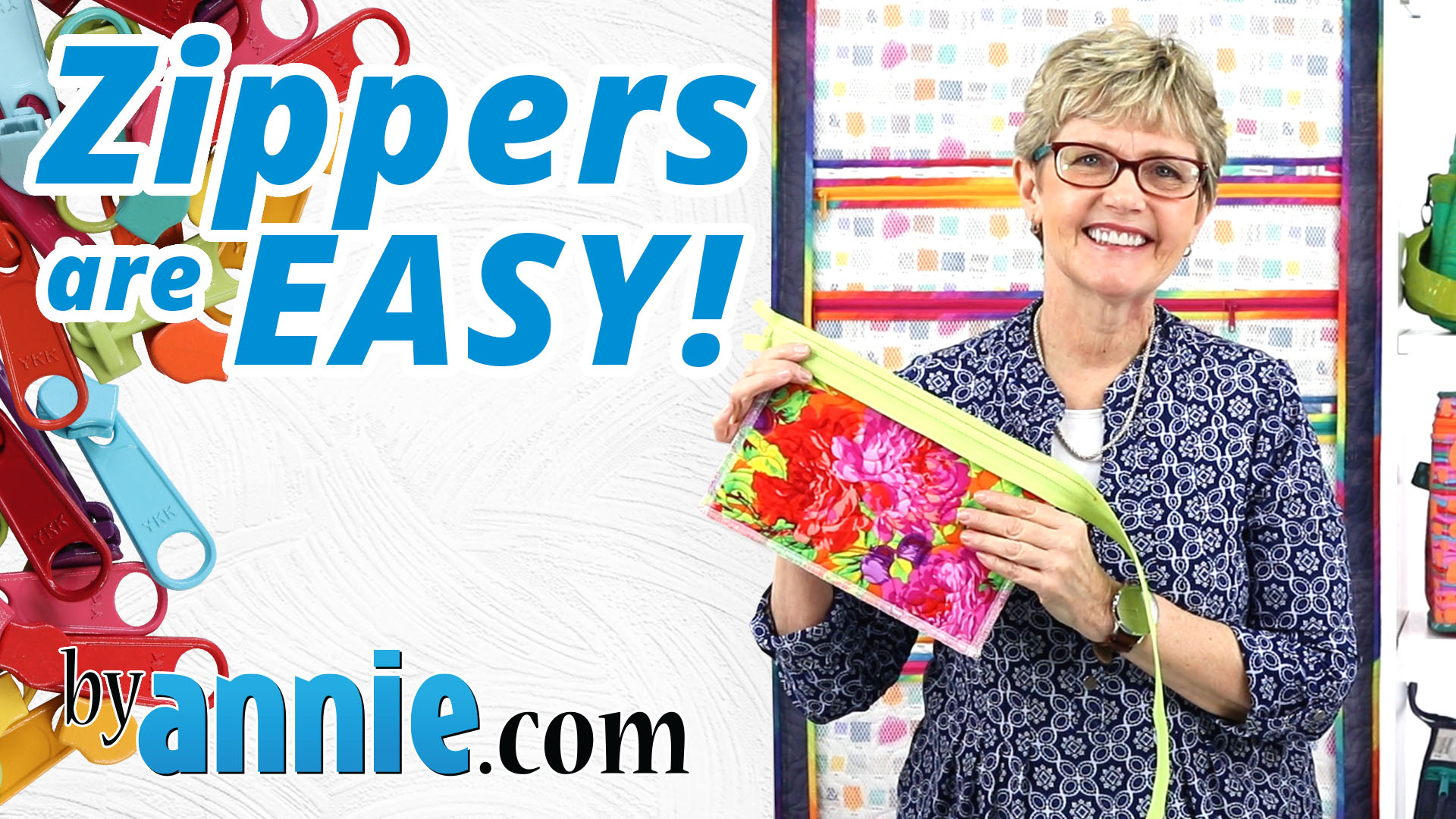 FREE Zippers Are Easy | Tutorial | ByAnnie.com